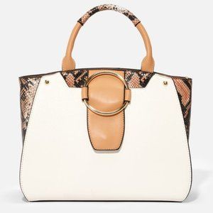 JustFab | Bags | Justfab Circle Hardware Satchel | Poshmark